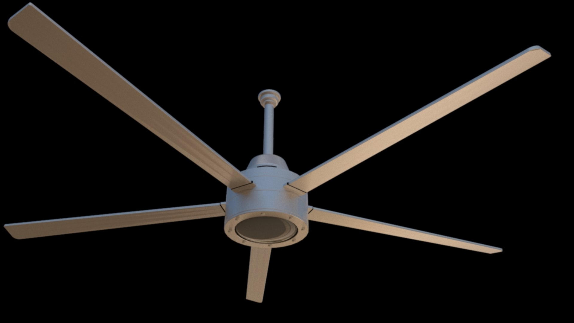 modern ceiling fan 3d obj