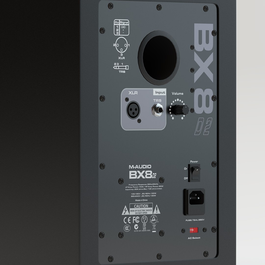 M-audio M Bx8 3d Model