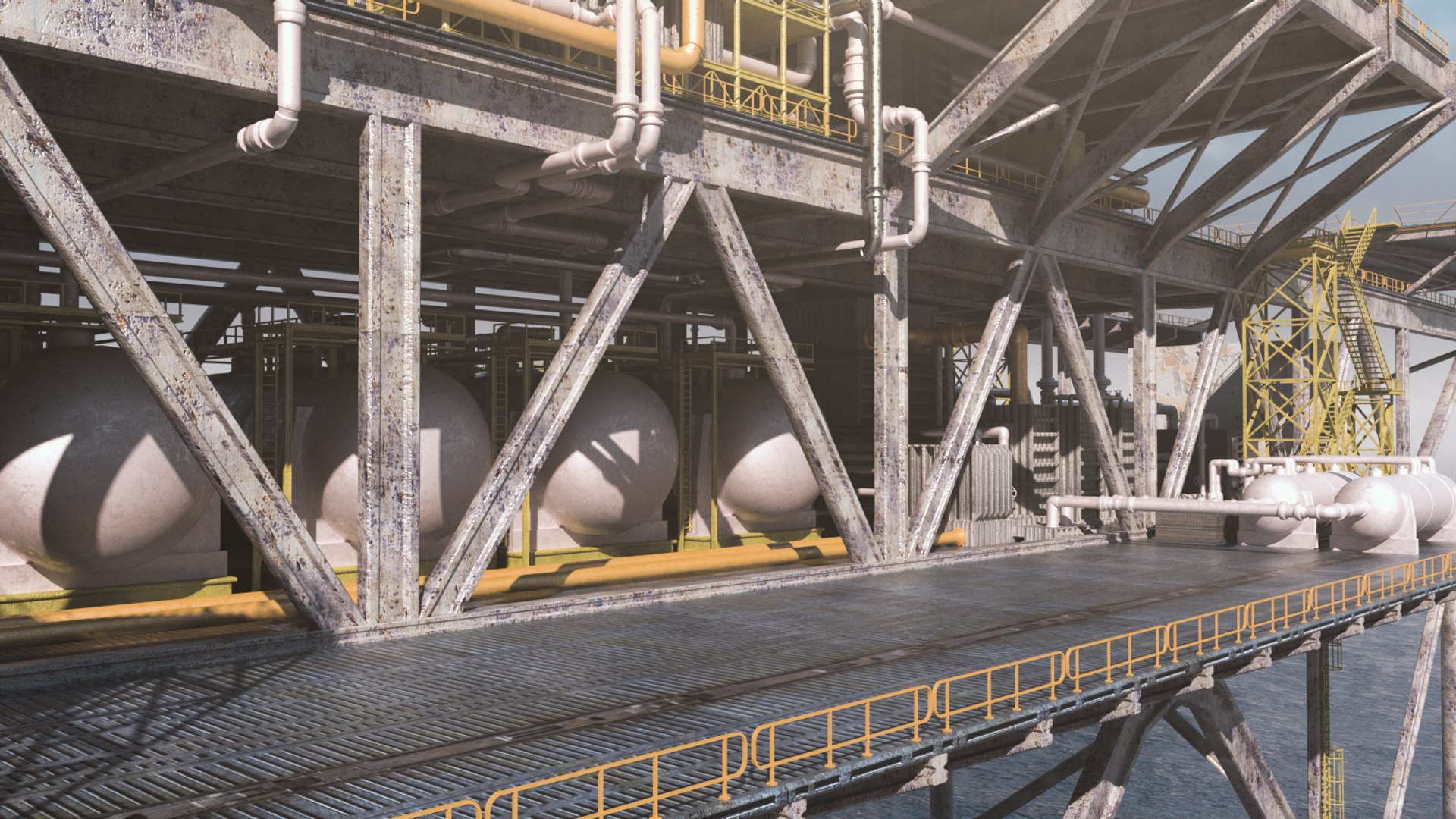 3D Oil Rig - TurboSquid 2186127