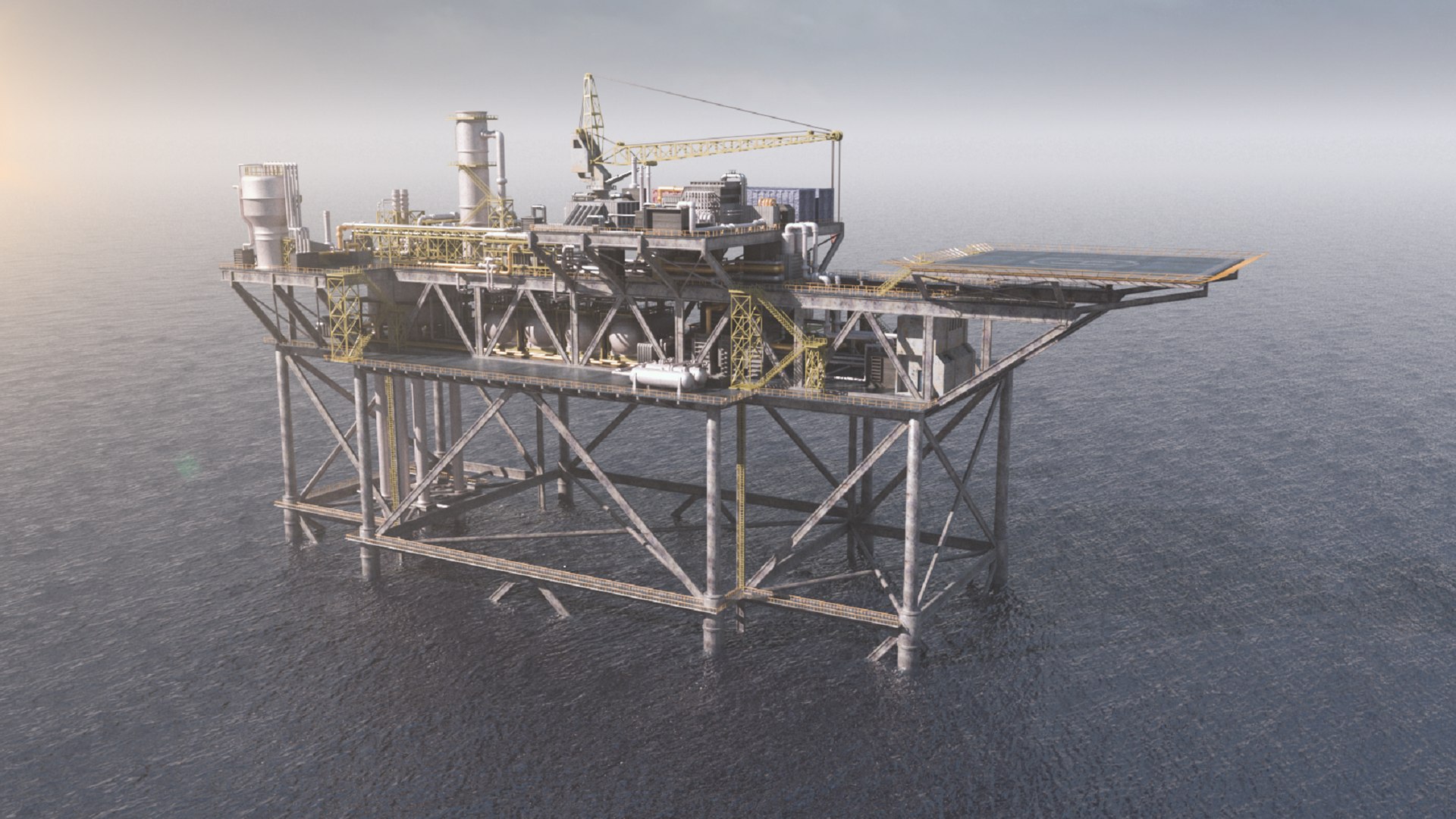 3D Oil Rig - TurboSquid 2186127