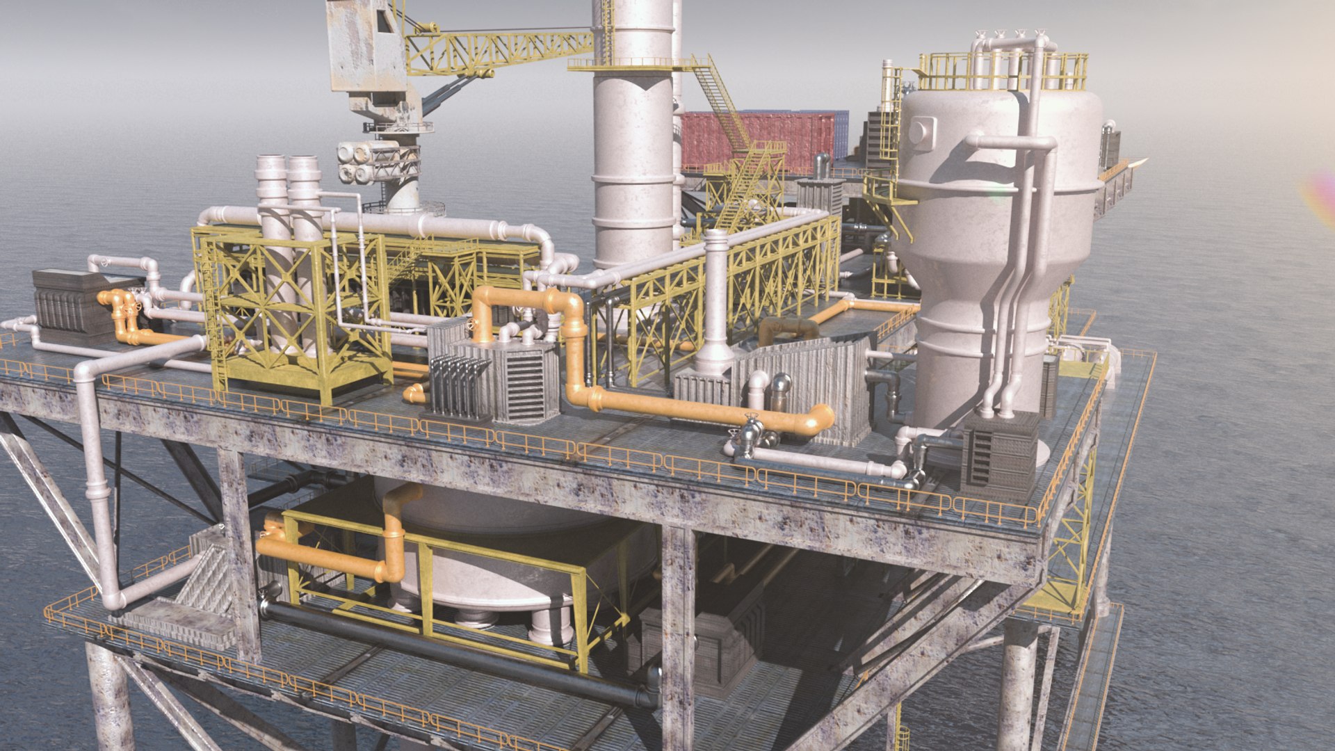 3D Oil Rig - TurboSquid 2186127