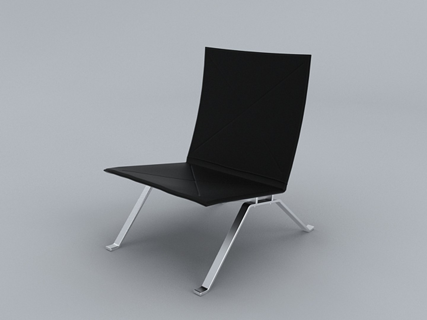 poul kjaerholm chair pk 3d model