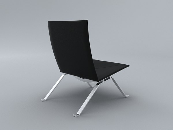 poul kjaerholm chair pk 3d model