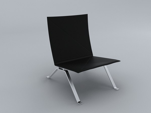 poul kjaerholm chair pk 3d model