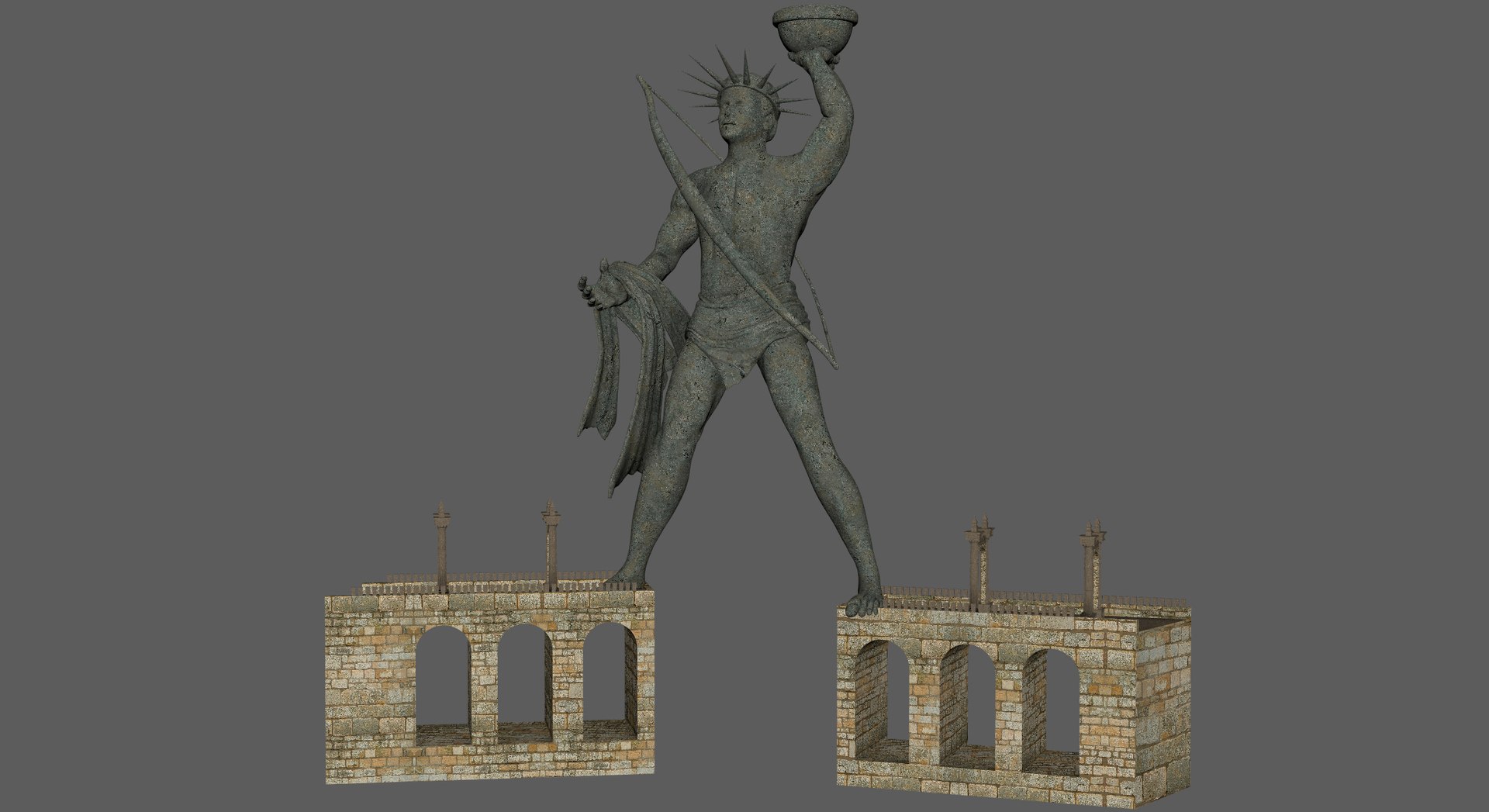 3D Colossus Of Rhodes Statue - TurboSquid 2192614