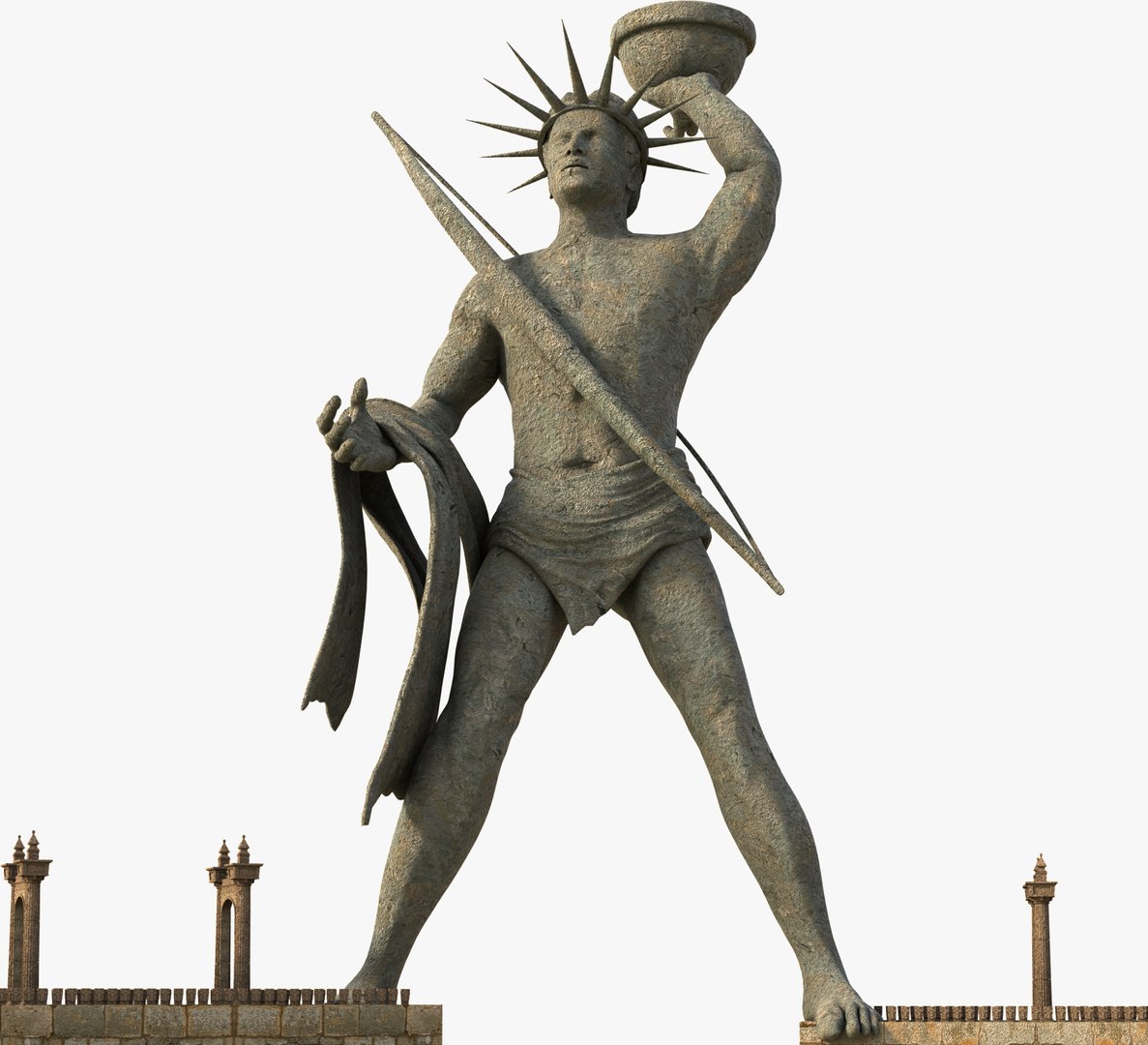 3D Colossus Of Rhodes Statue - TurboSquid 2192614