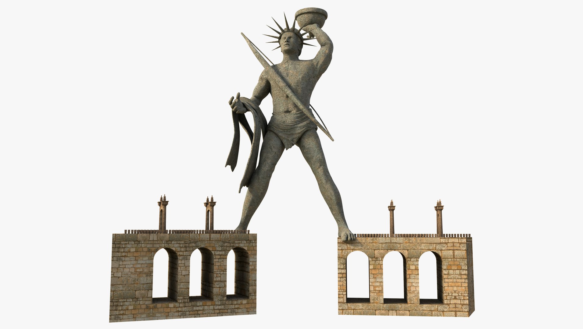 3D Colossus Of Rhodes Statue - TurboSquid 2192614