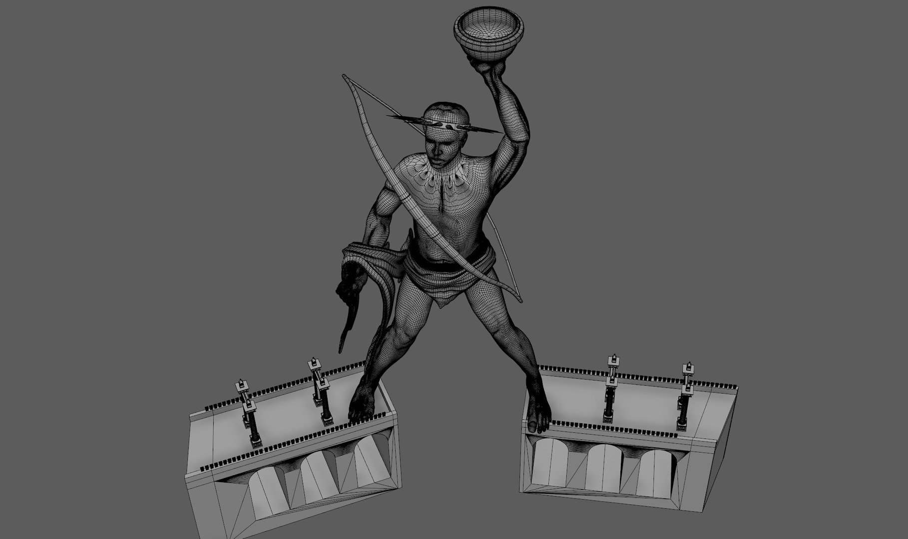 3D Colossus Of Rhodes Statue - TurboSquid 2192614