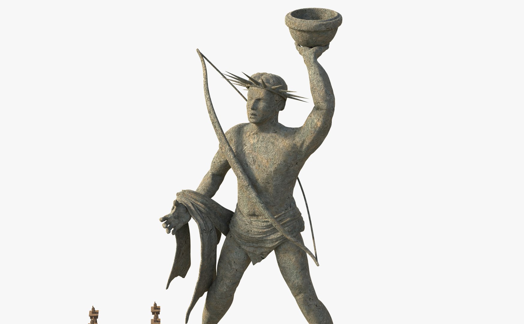 3D Colossus Of Rhodes Statue - TurboSquid 2192614