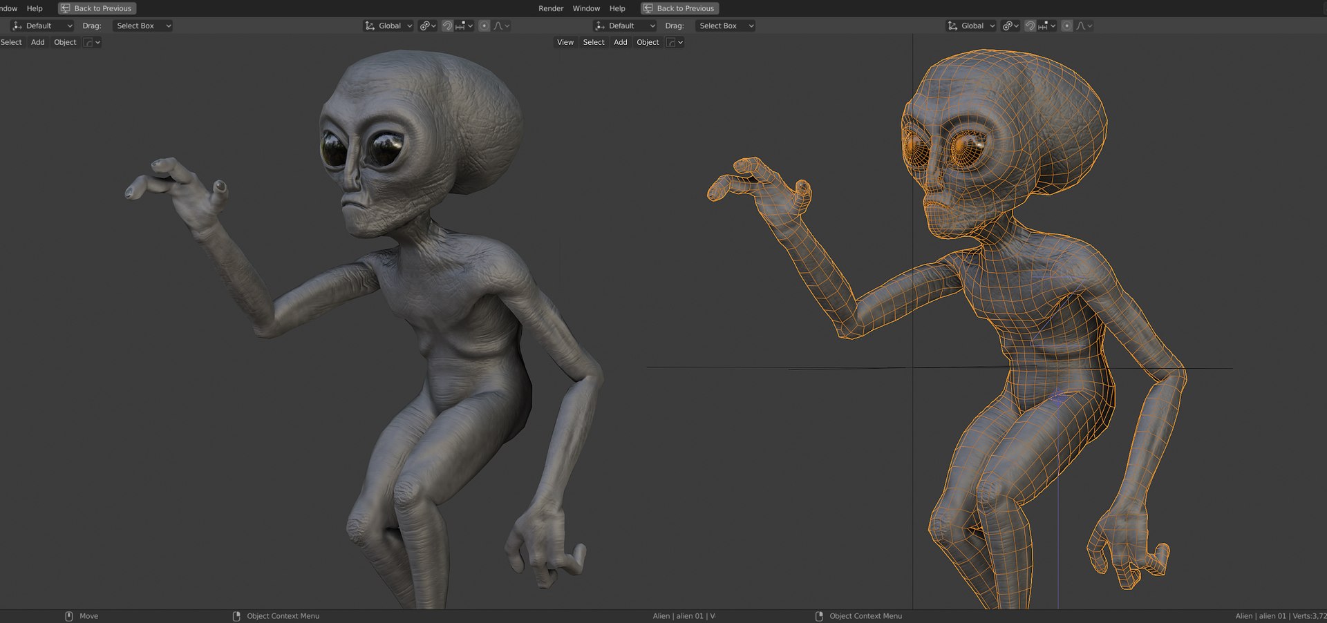 3D Model Grey Alien - TurboSquid 1703231
