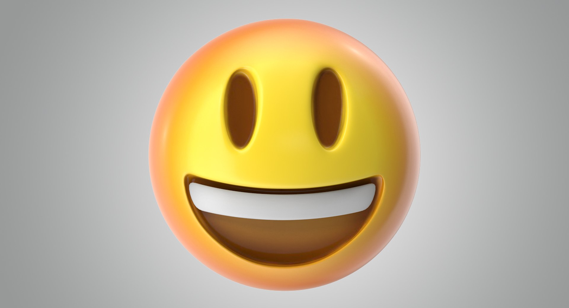 Emoji 5 grinning face 3D model - TurboSquid 1366803