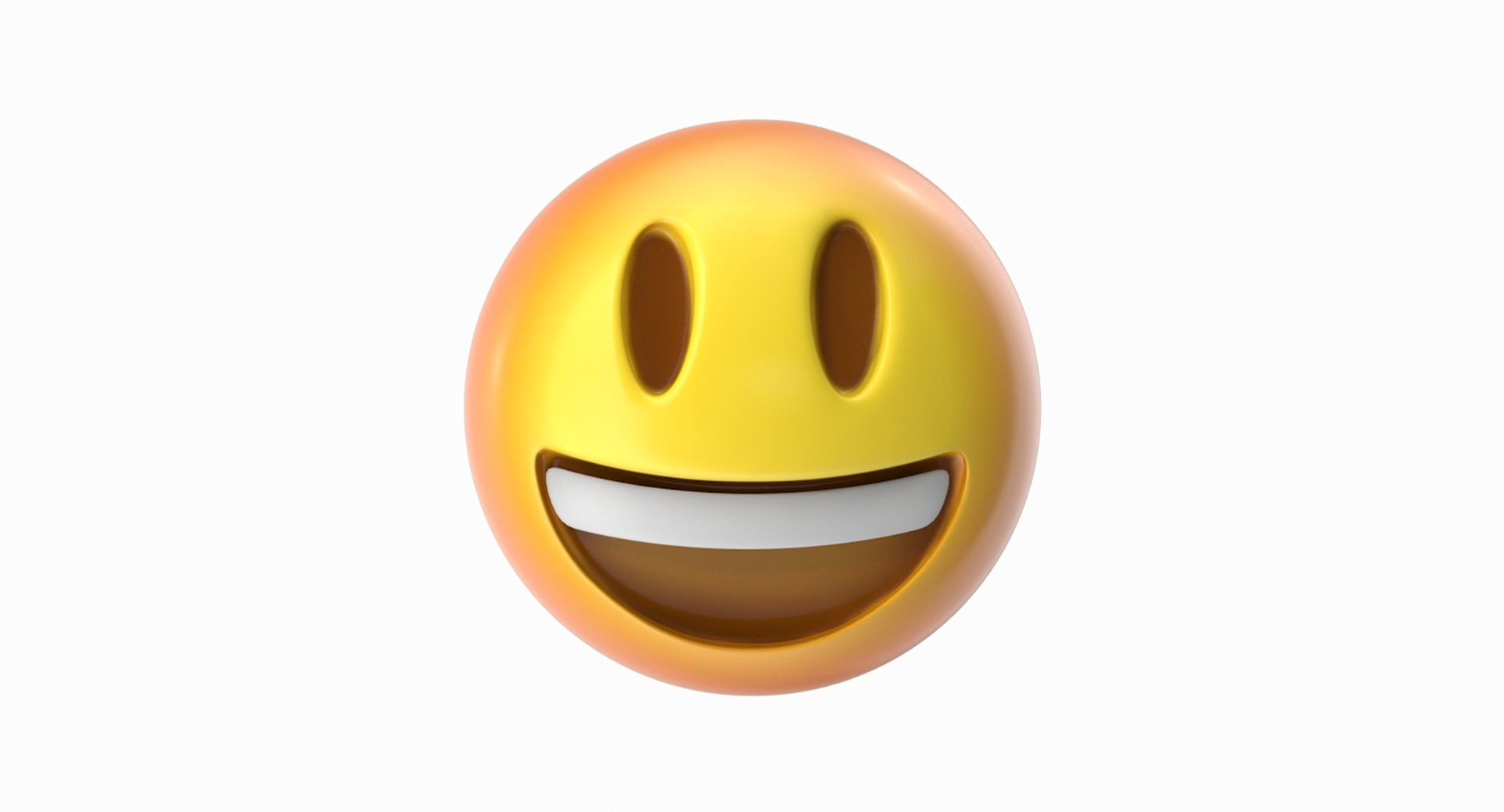 Emoji 5 grinning face 3D model - TurboSquid 1366803
