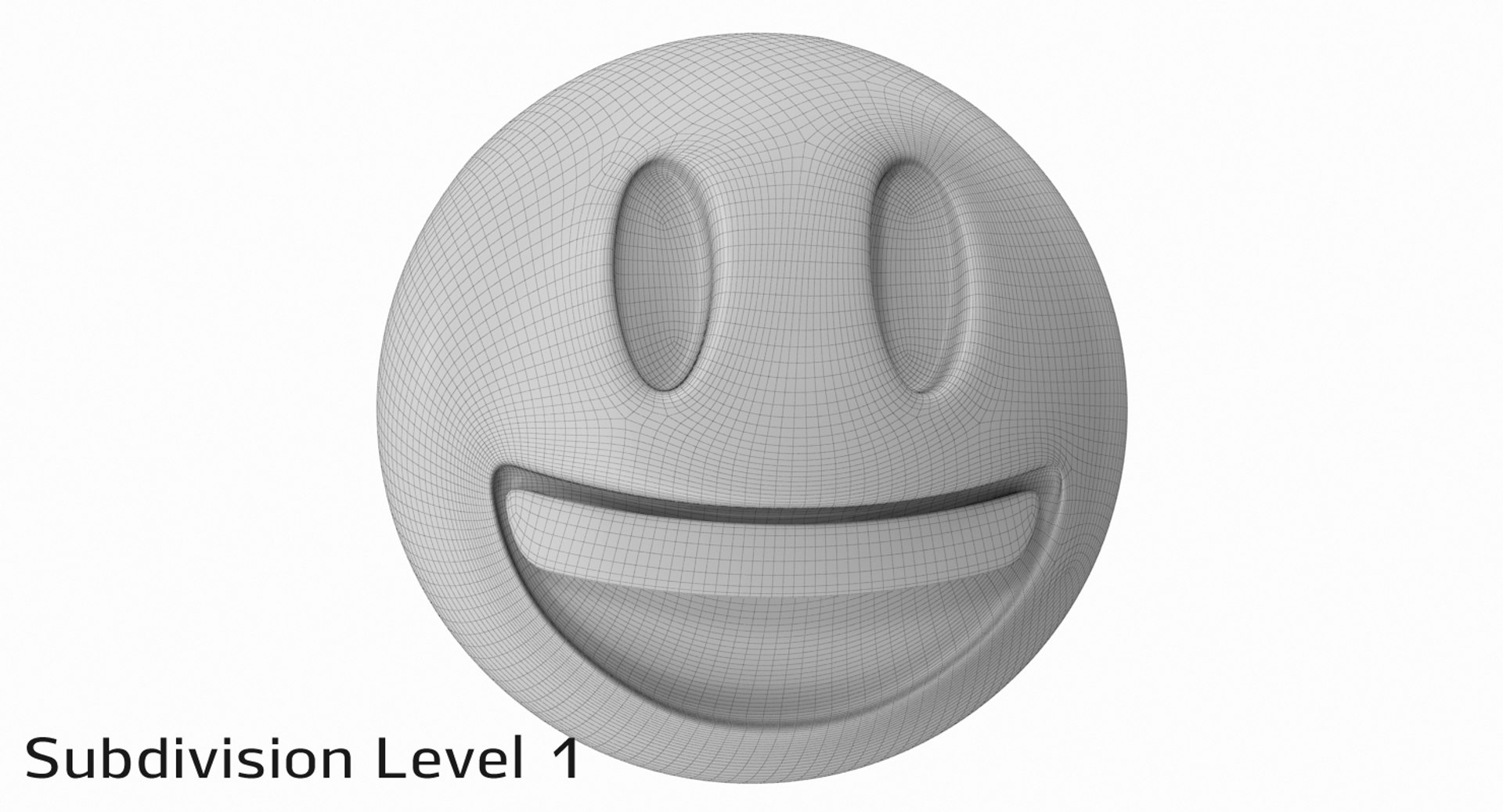 Emoji 5 grinning face 3D model - TurboSquid 1366803