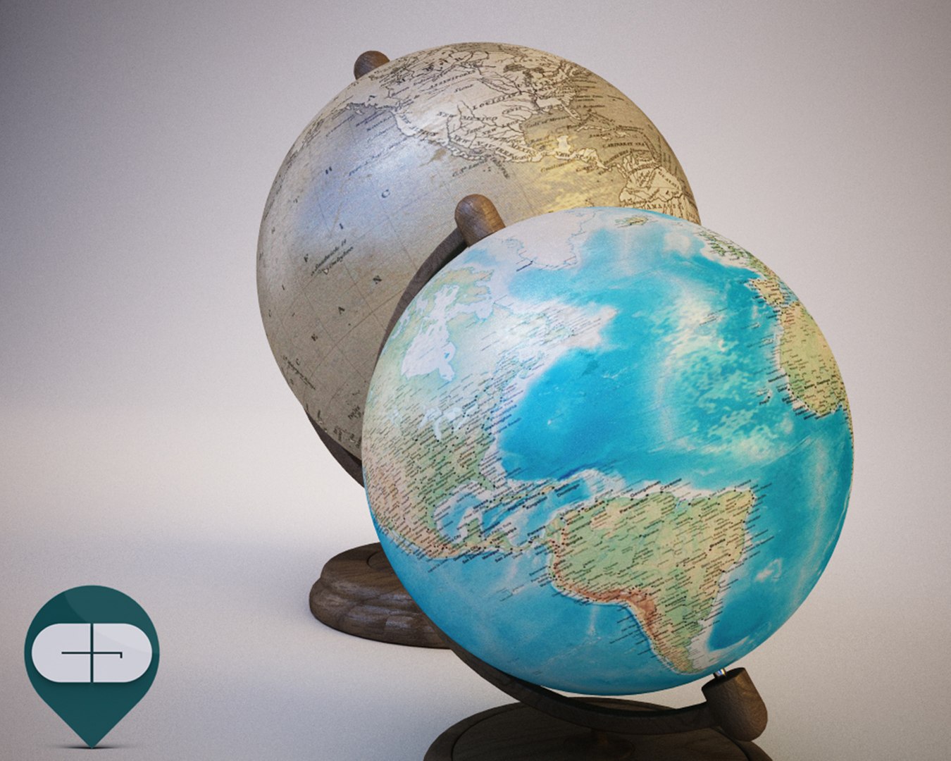 3d Geographical Globes