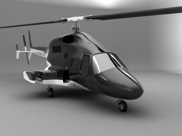 helicopter 3d model