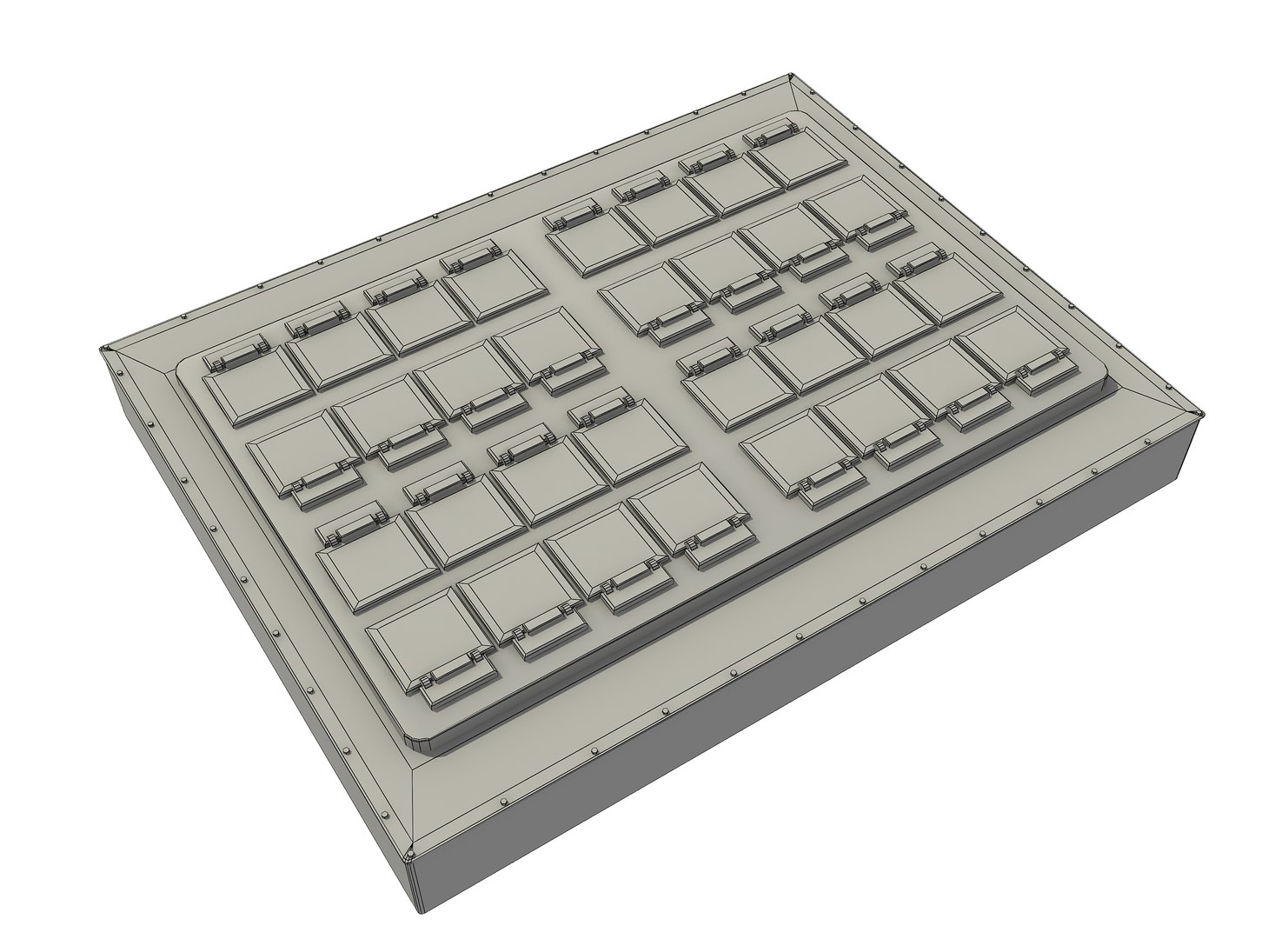 3D Model Vls Missile Launcher - TurboSquid 1354775