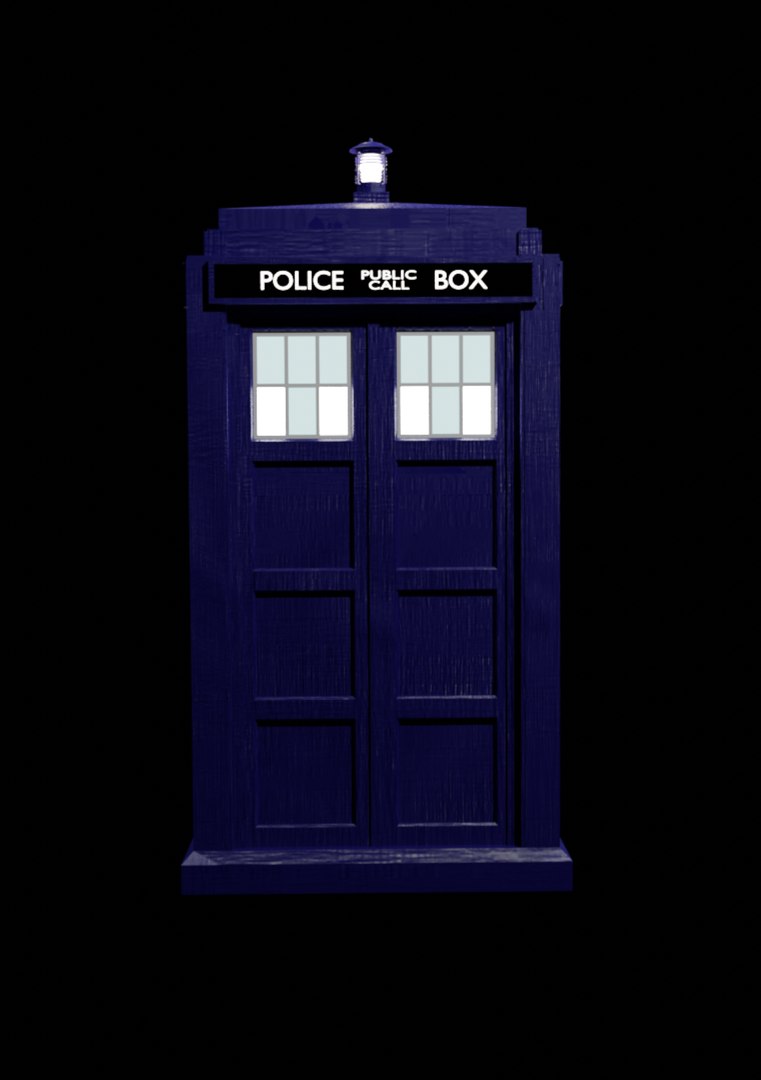 TARDIS-Rigged-HighRes Model - TurboSquid 2440163
