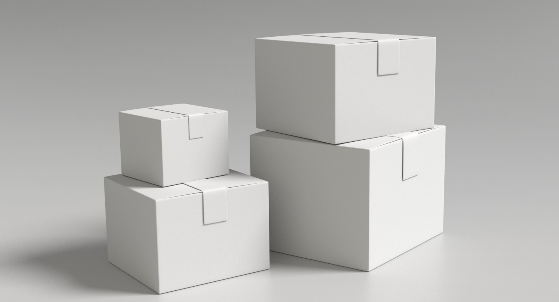 3d Model Cardboard Boxes