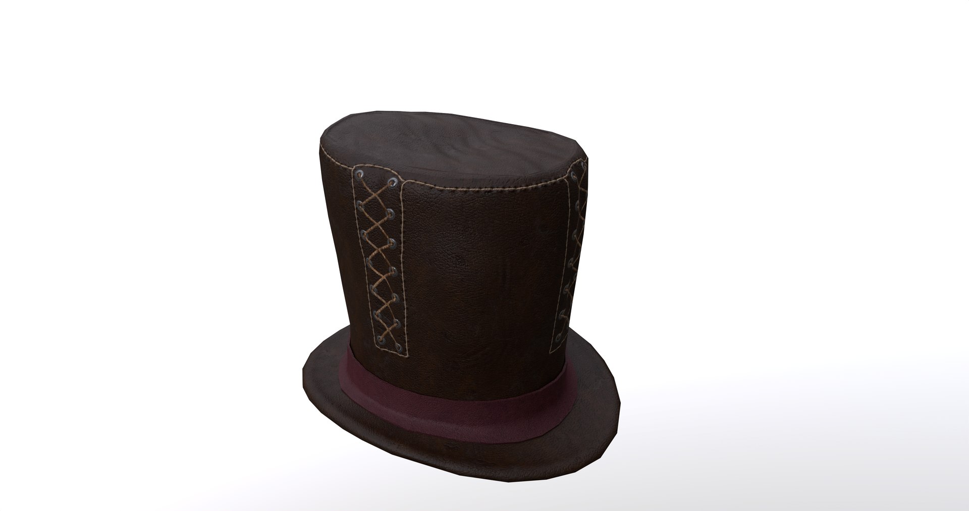 Leather Hat Game Ready Asset 3D Model - TurboSquid 2255807