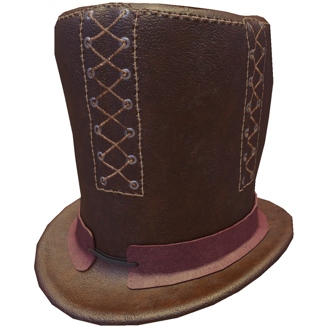 Leather Hat Game Ready Asset 3D Model - TurboSquid 2255807
