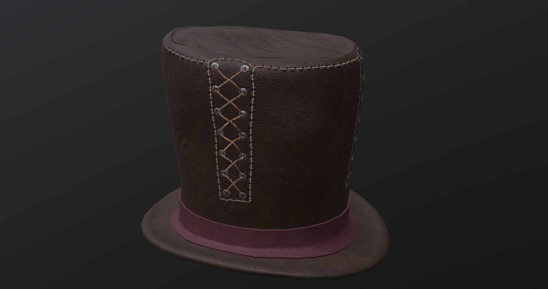 Leather Hat Game Ready Asset 3D Model - TurboSquid 2255807