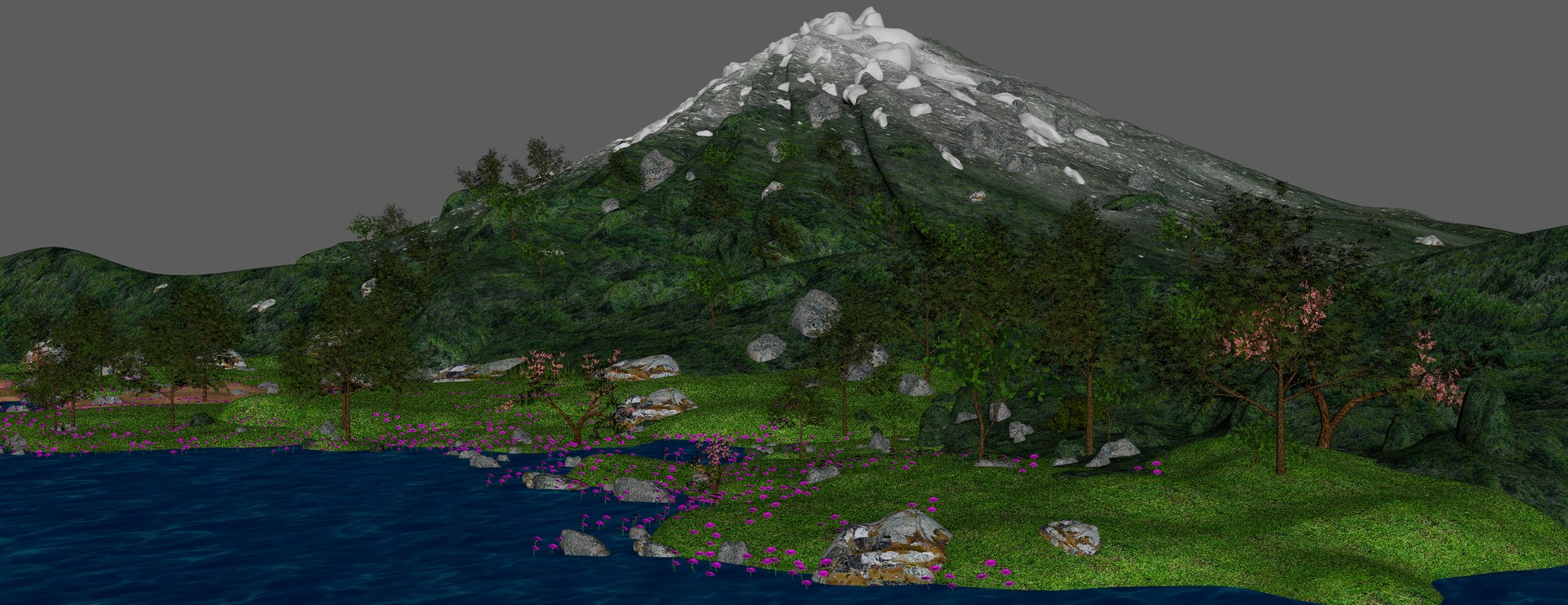 Historic mount fuji mountain model - TurboSquid 1340805