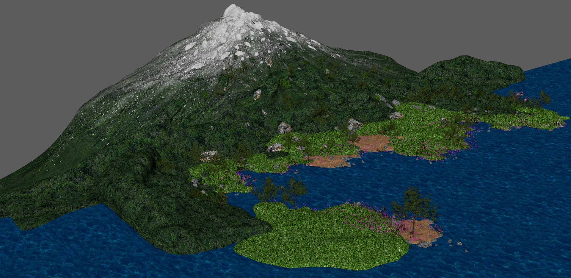 Historic mount fuji mountain model - TurboSquid 1340805