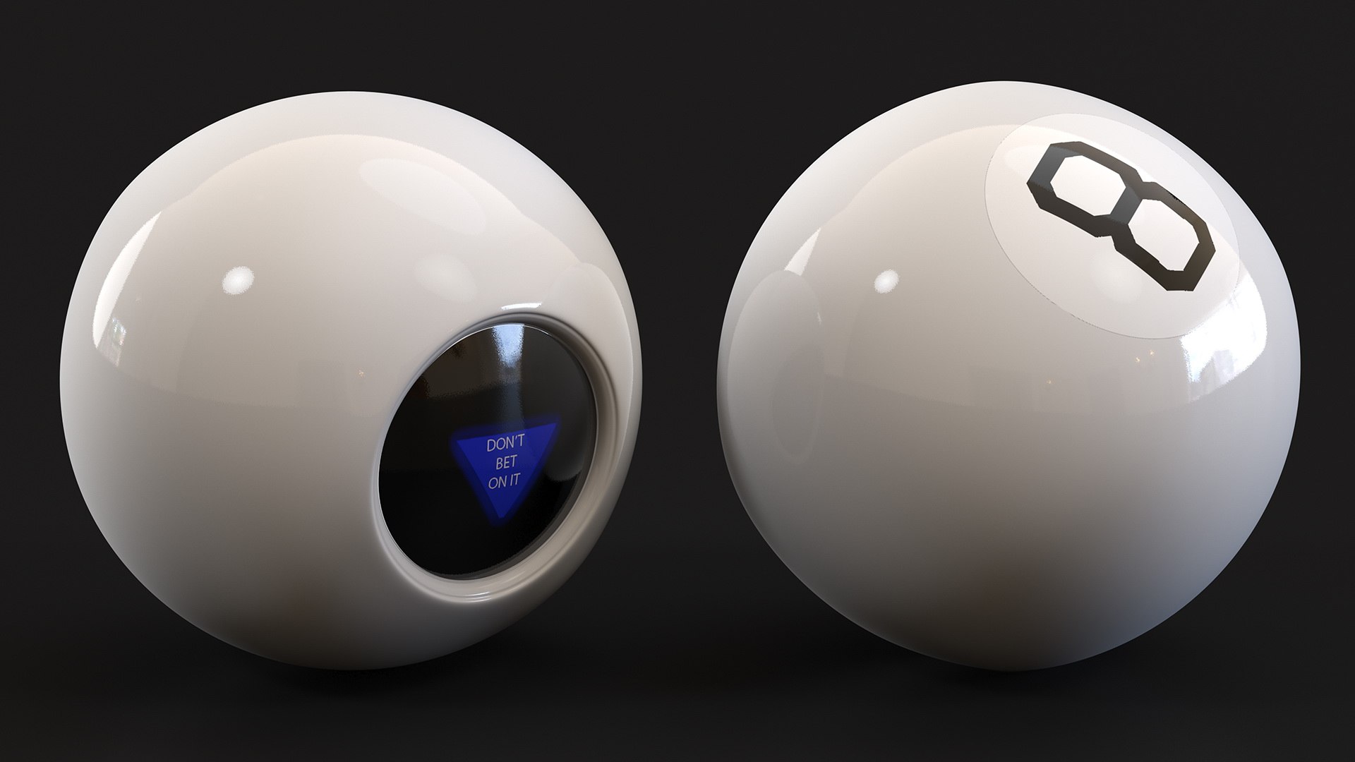 3D White Magic 8 Ball - TurboSquid 1999867