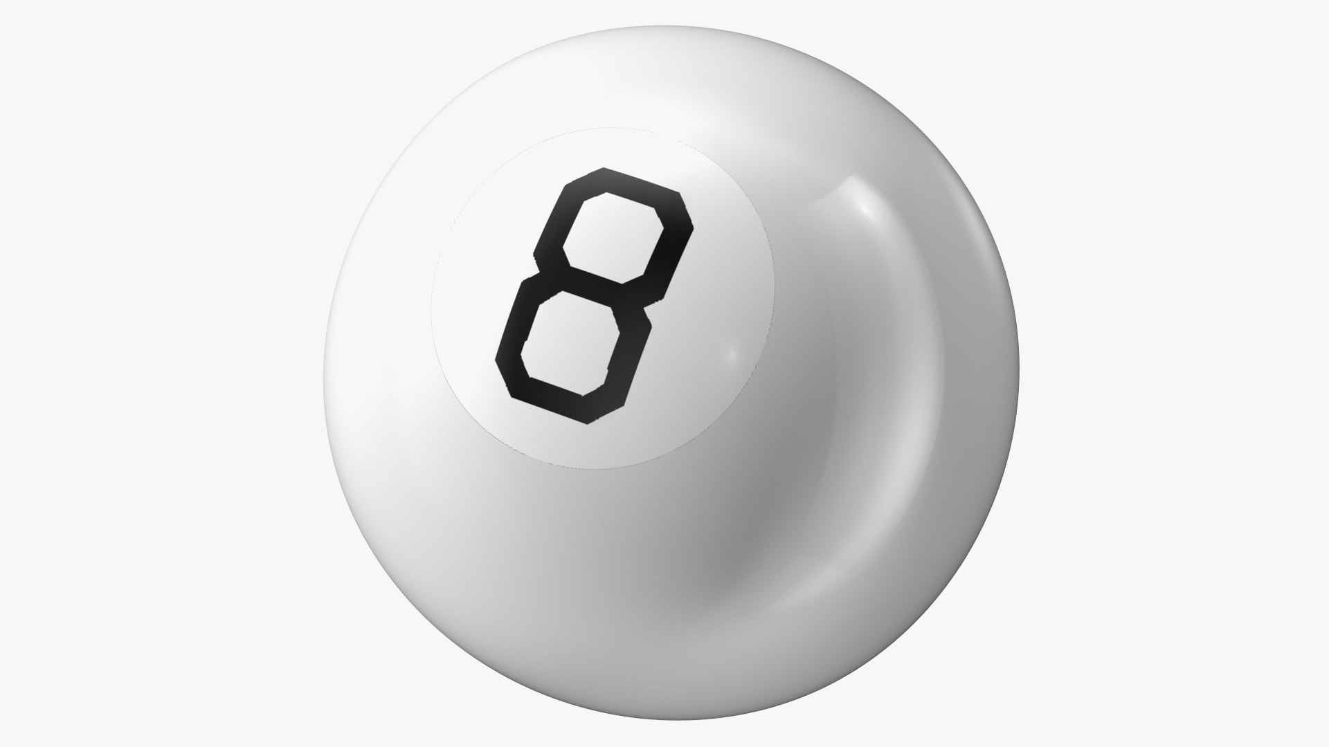 3D White Magic 8 Ball - TurboSquid 1999867