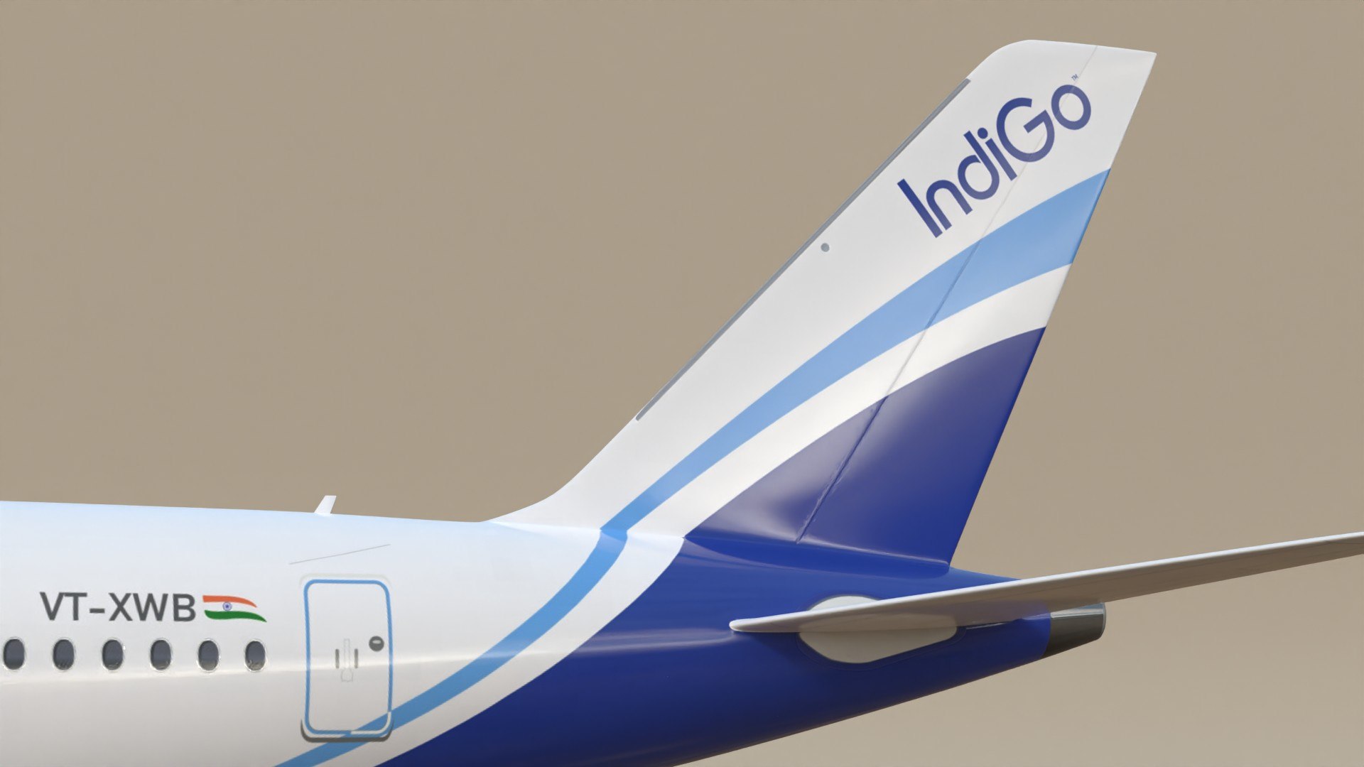 3D A350 Indigo SC Model - TurboSquid 2238433