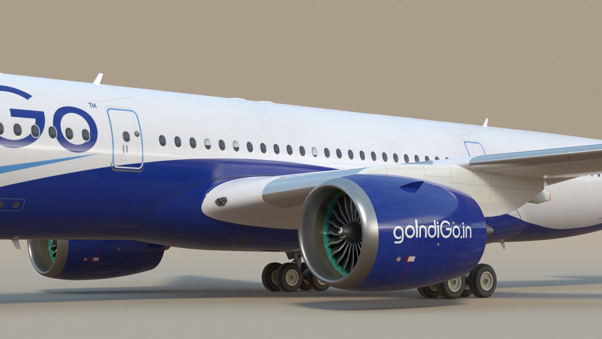 3D A350 Indigo SC Model - TurboSquid 2238433