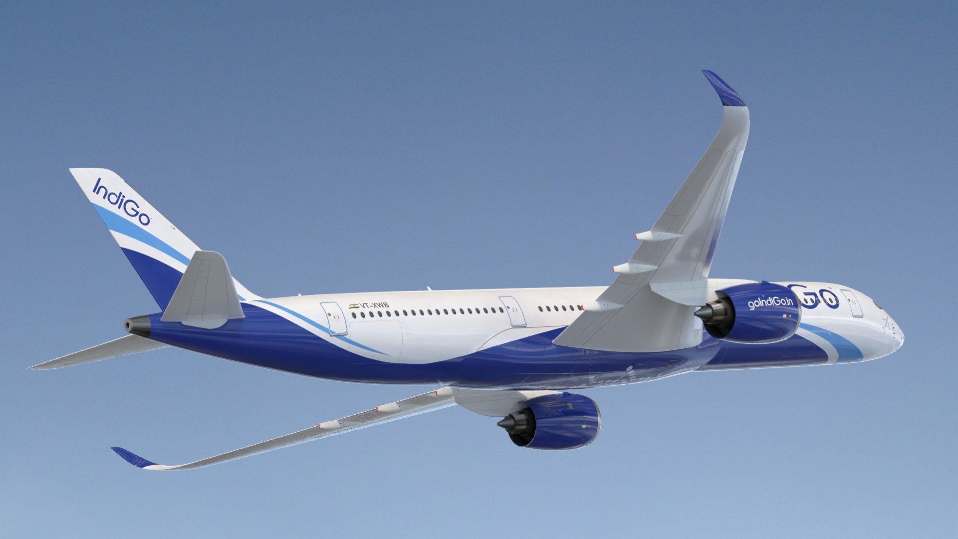 3D A350 Indigo SC Model - TurboSquid 2238433