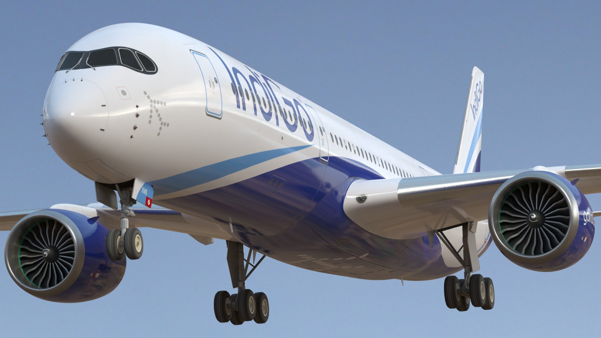 3D A350 Indigo SC Model - TurboSquid 2238433