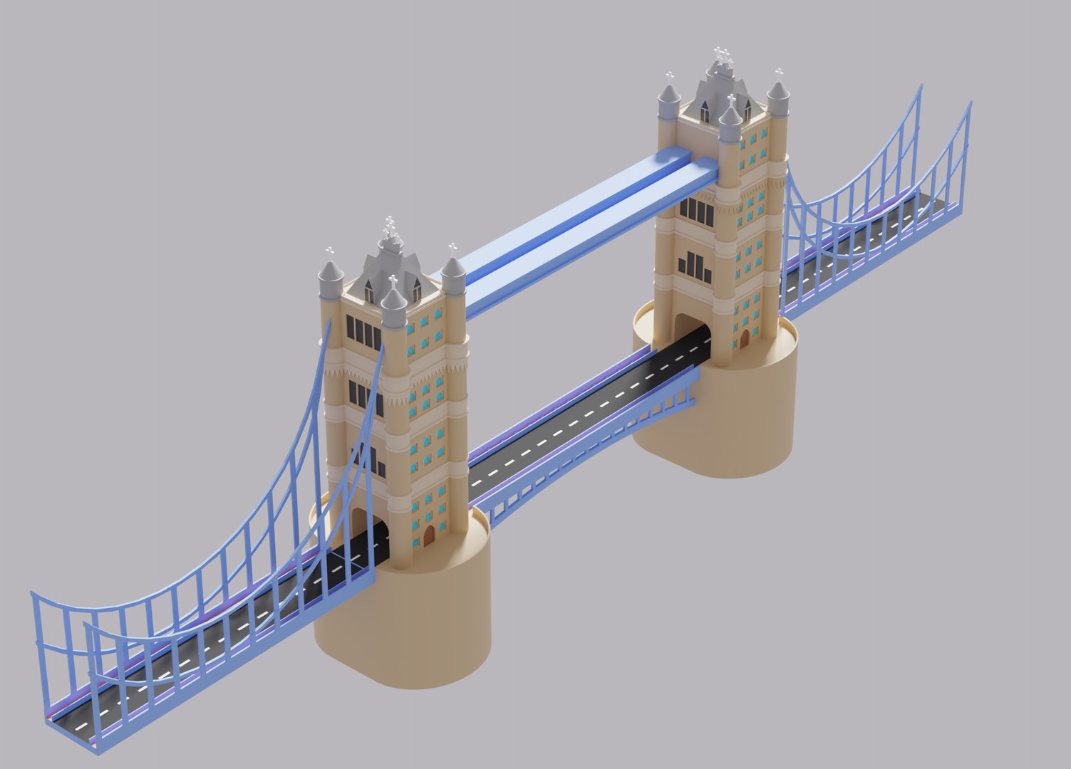 3D Model London Tower Bridge - TurboSquid 1656044