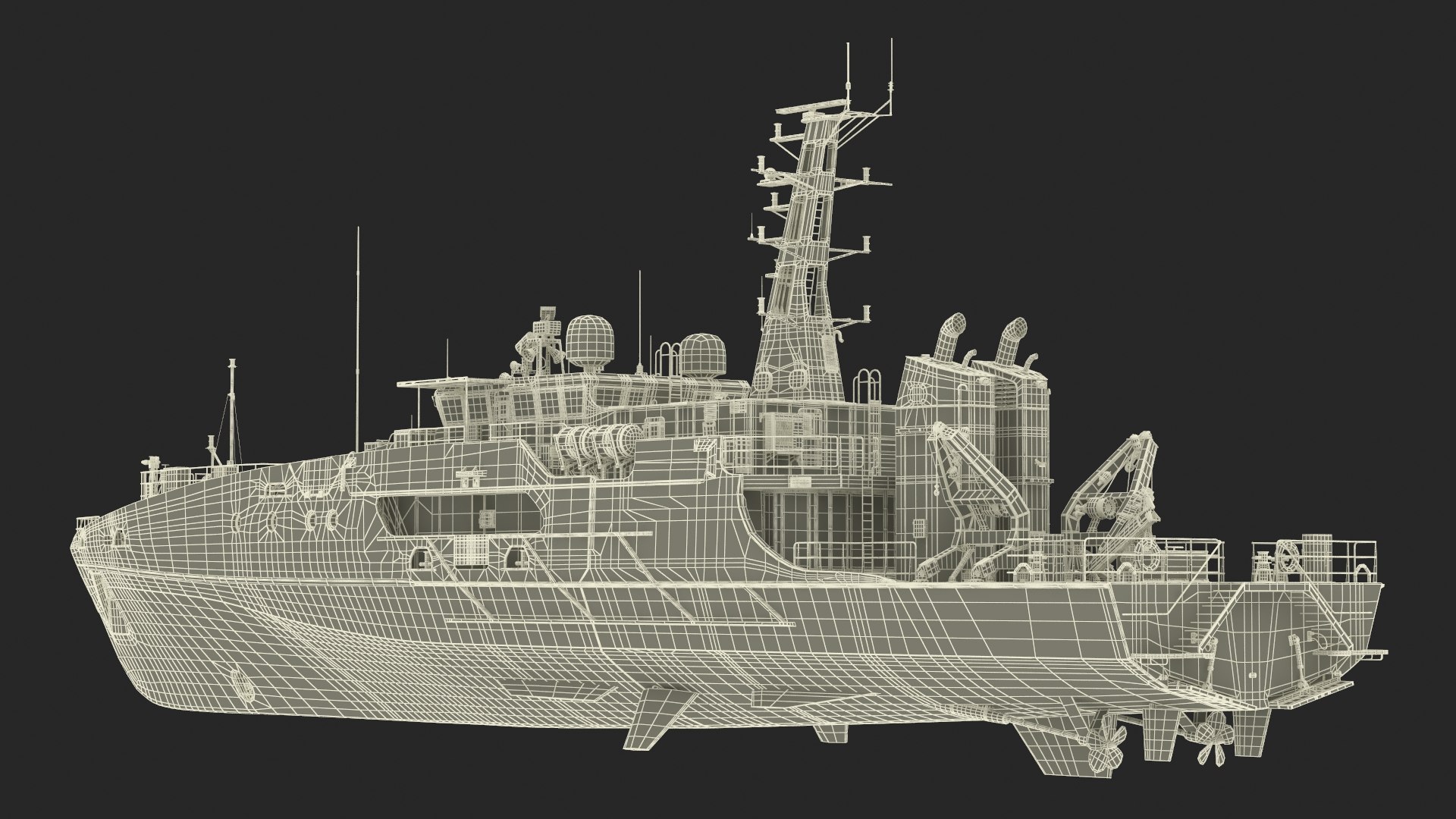 3D Cape Class Patrol Boat Rigged For Cinema 4D - TurboSquid 2130086