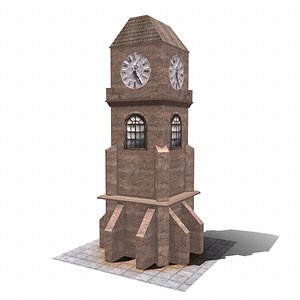 Clock Tower Blender Models for Download | TurboSquid