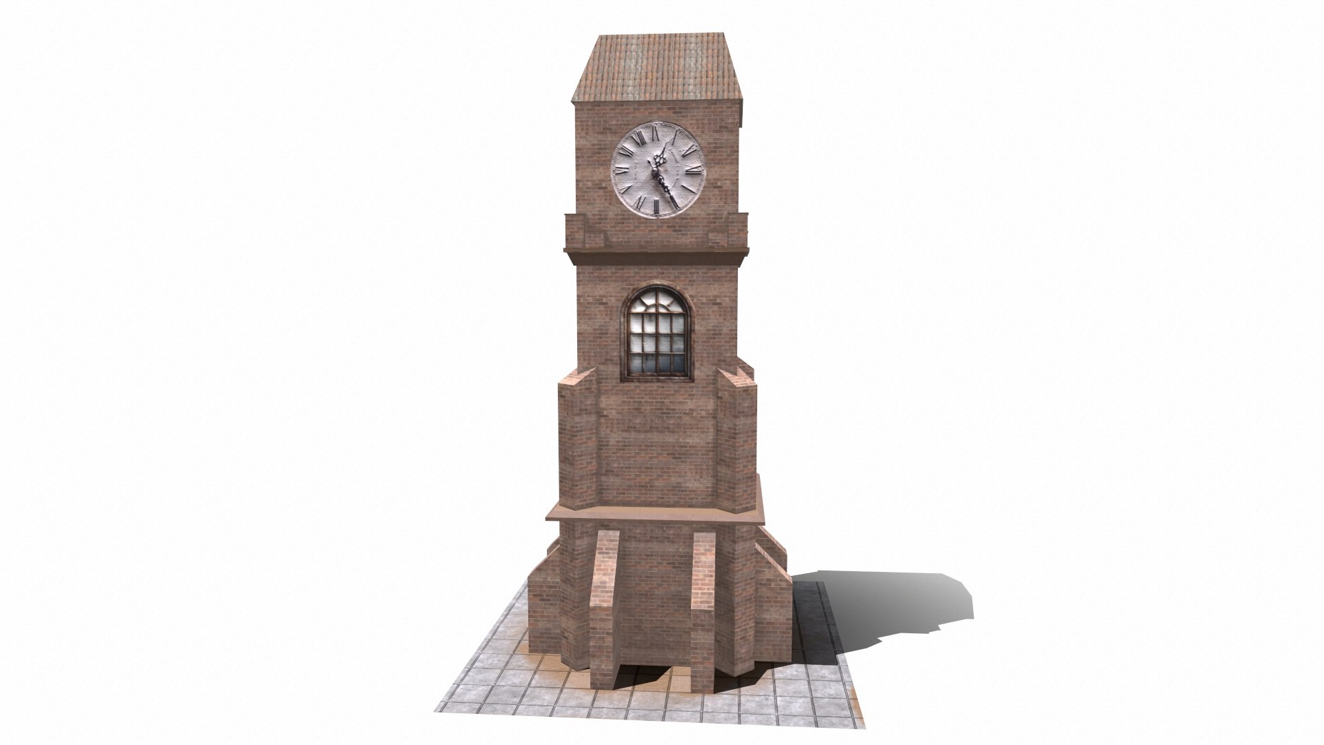 Clock Tower LOW POLY Model - TurboSquid 2248586