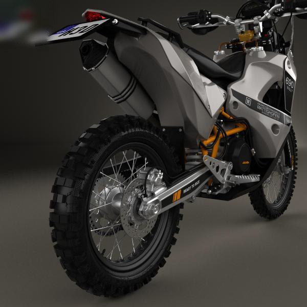 modelo 3d KTM 690 Enduro Rally Kit 2016 - TurboSquid 1333201