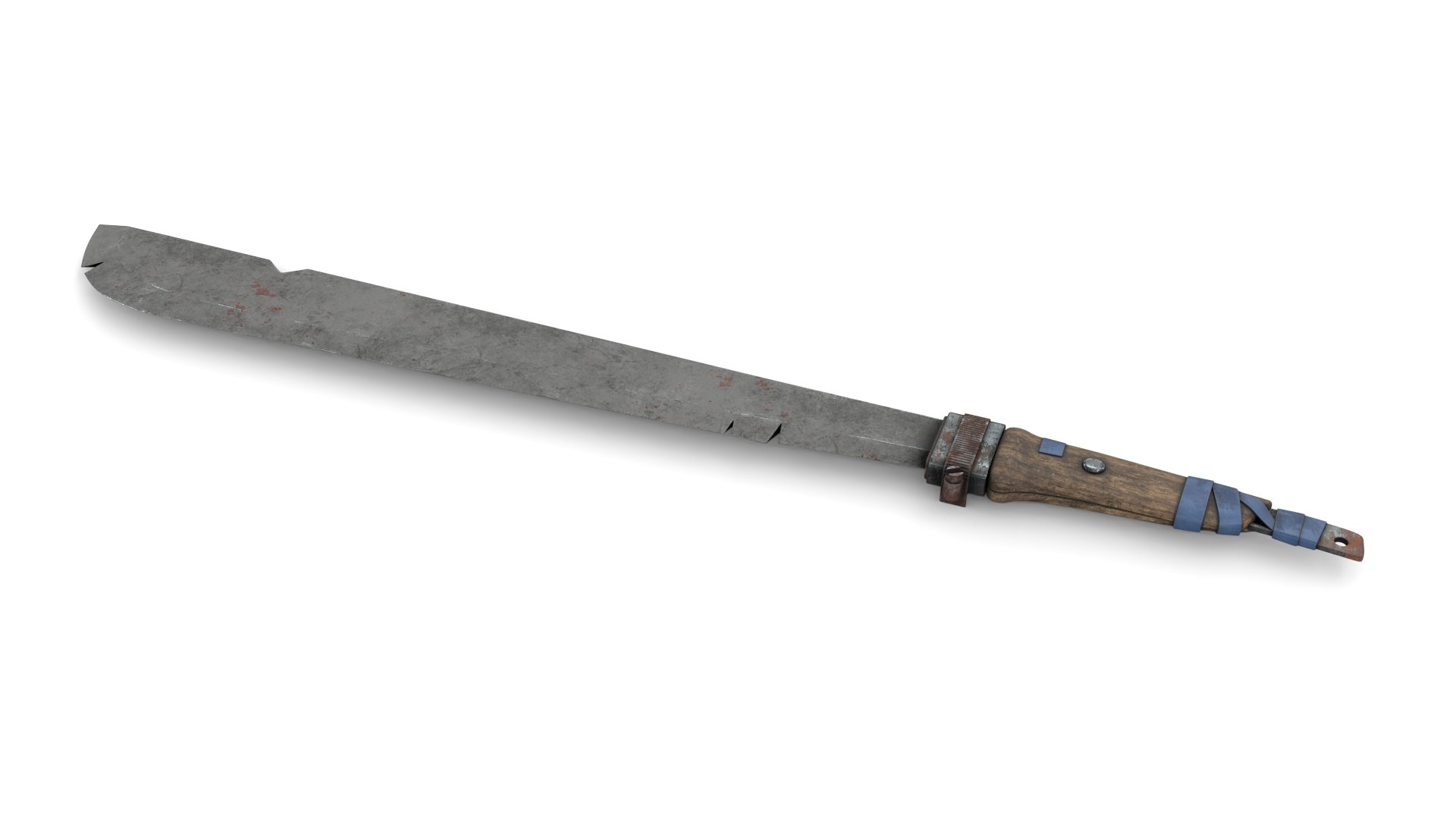 Old Machete with Broken Handle model - TurboSquid 1760605