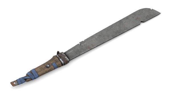 Old Machete with Broken Handle model - TurboSquid 1760605
