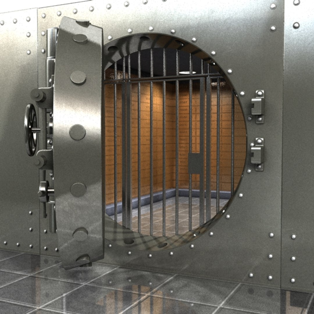 realistic bank vault 3d 3ds