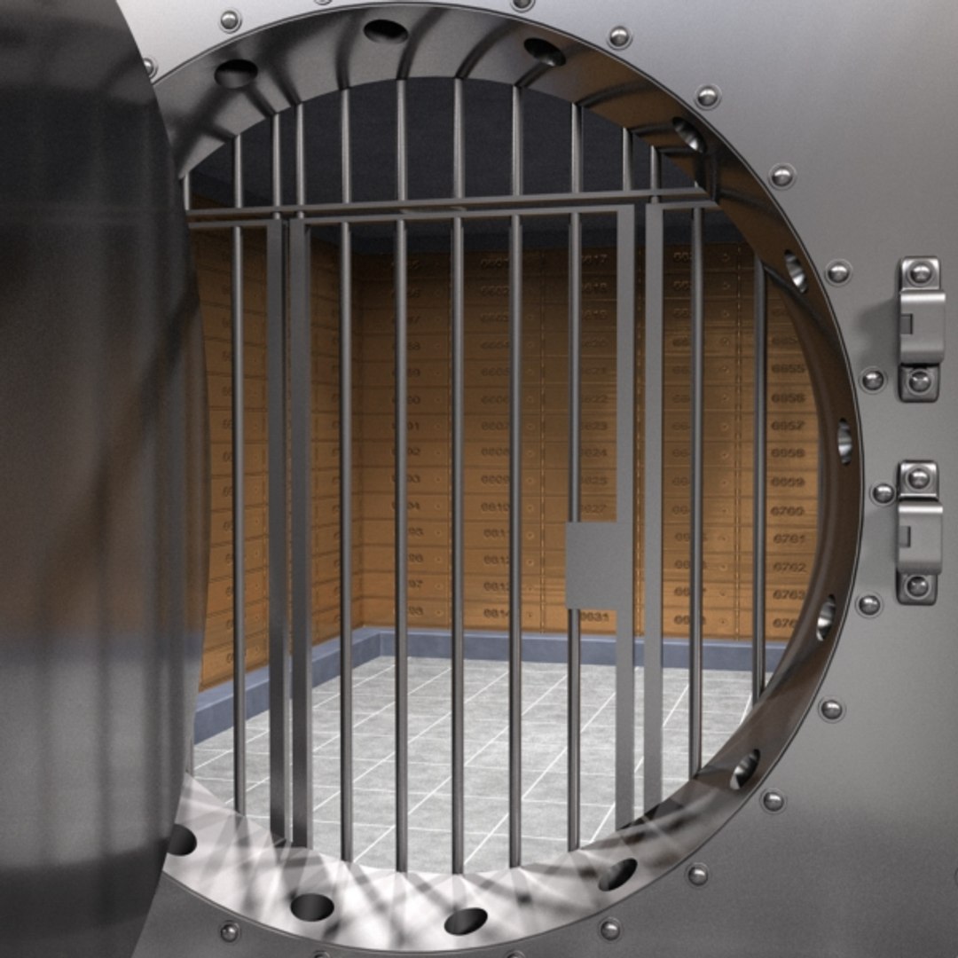 realistic bank vault 3d 3ds
