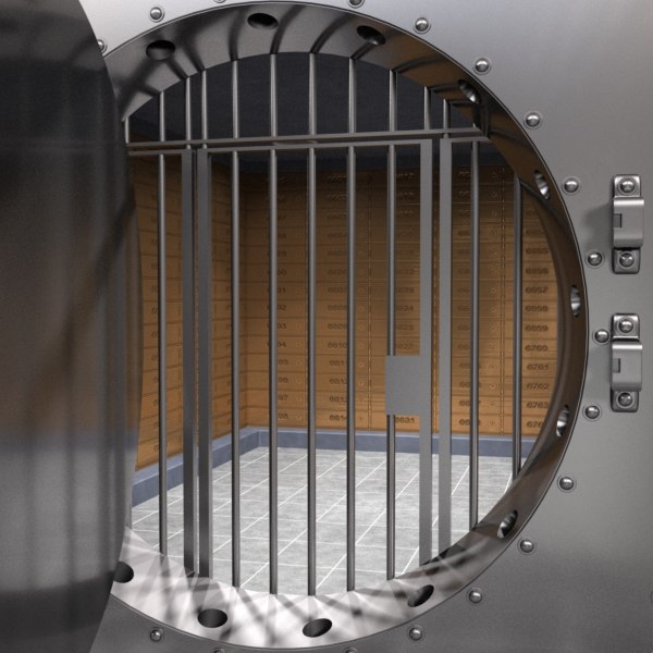 realistic bank vault 3d 3ds
