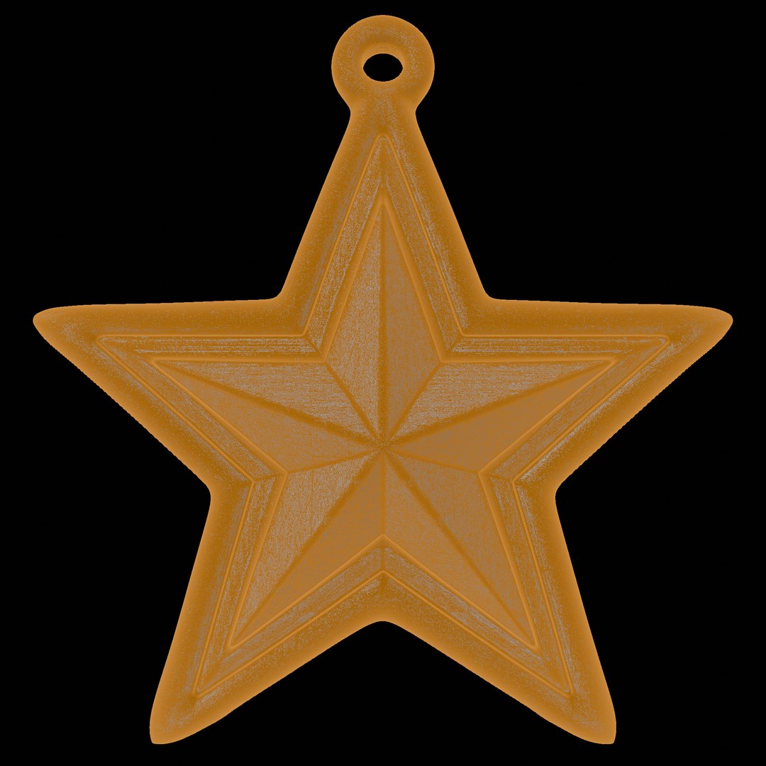 3D Star Ornament Decor 3D Print Model Festive Decoration - TurboSquid ...