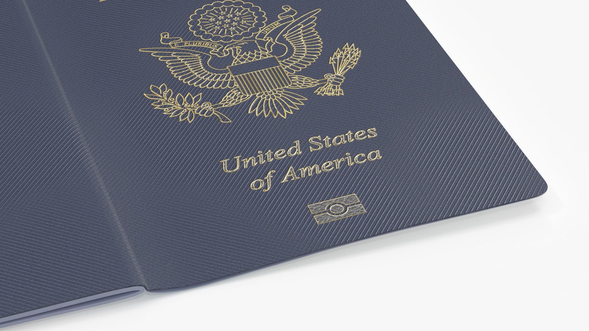 USA Passport Open Page 3D Model - TurboSquid 2219337