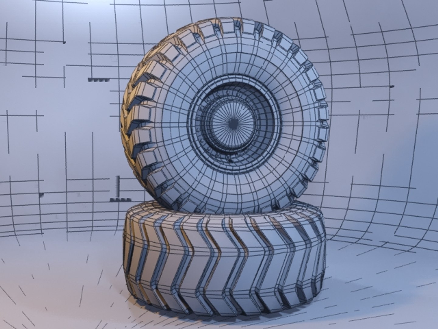 3d Model Truck Wheels