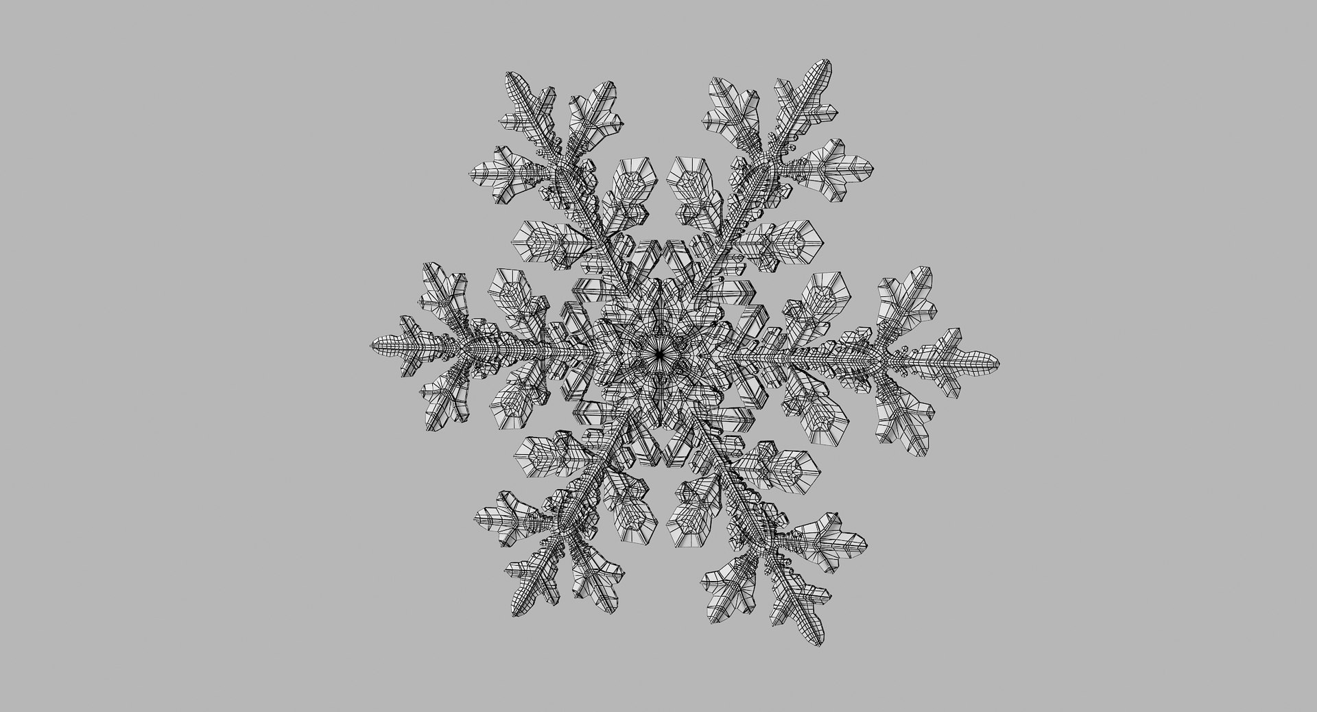 3D Realistic Snowflake 7 - TurboSquid 1369942