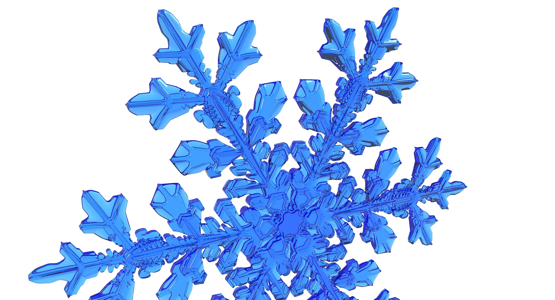 3D Realistic Snowflake 7 - TurboSquid 1369942