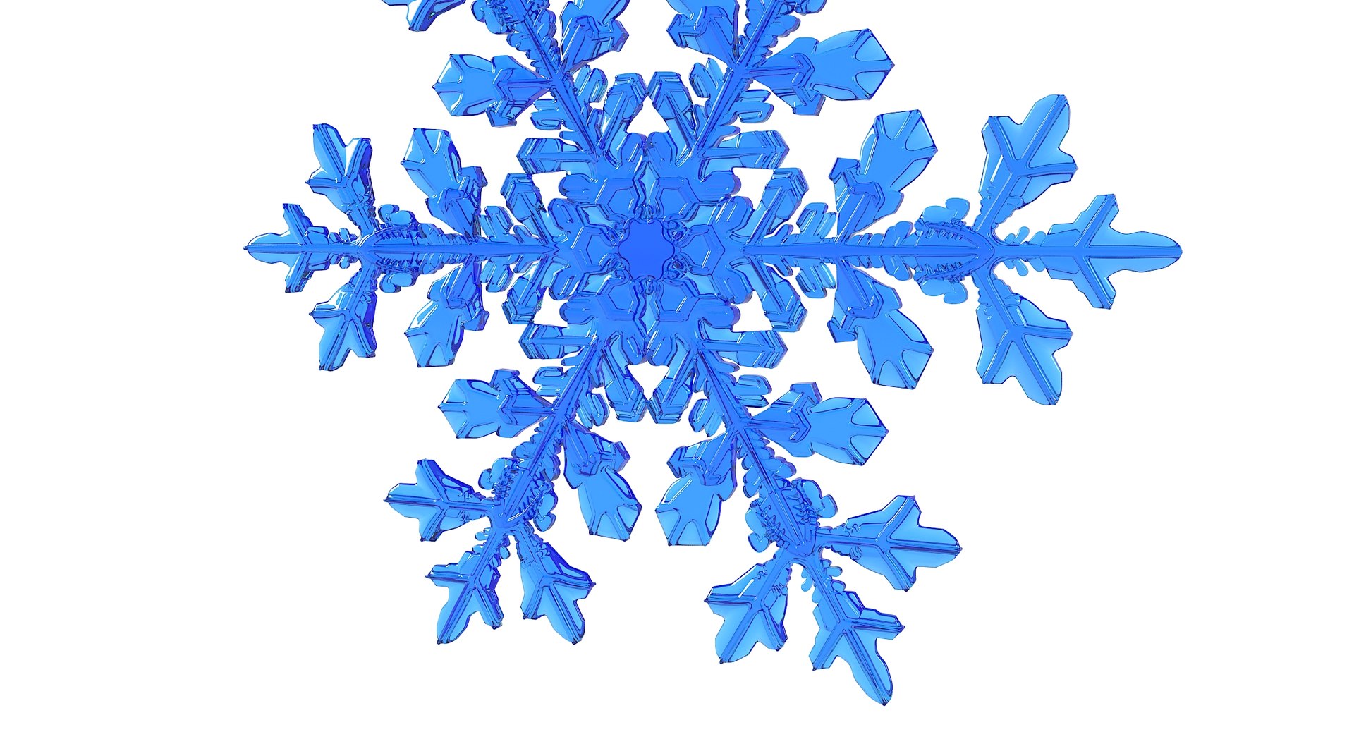 3D Realistic Snowflake 7 - TurboSquid 1369942