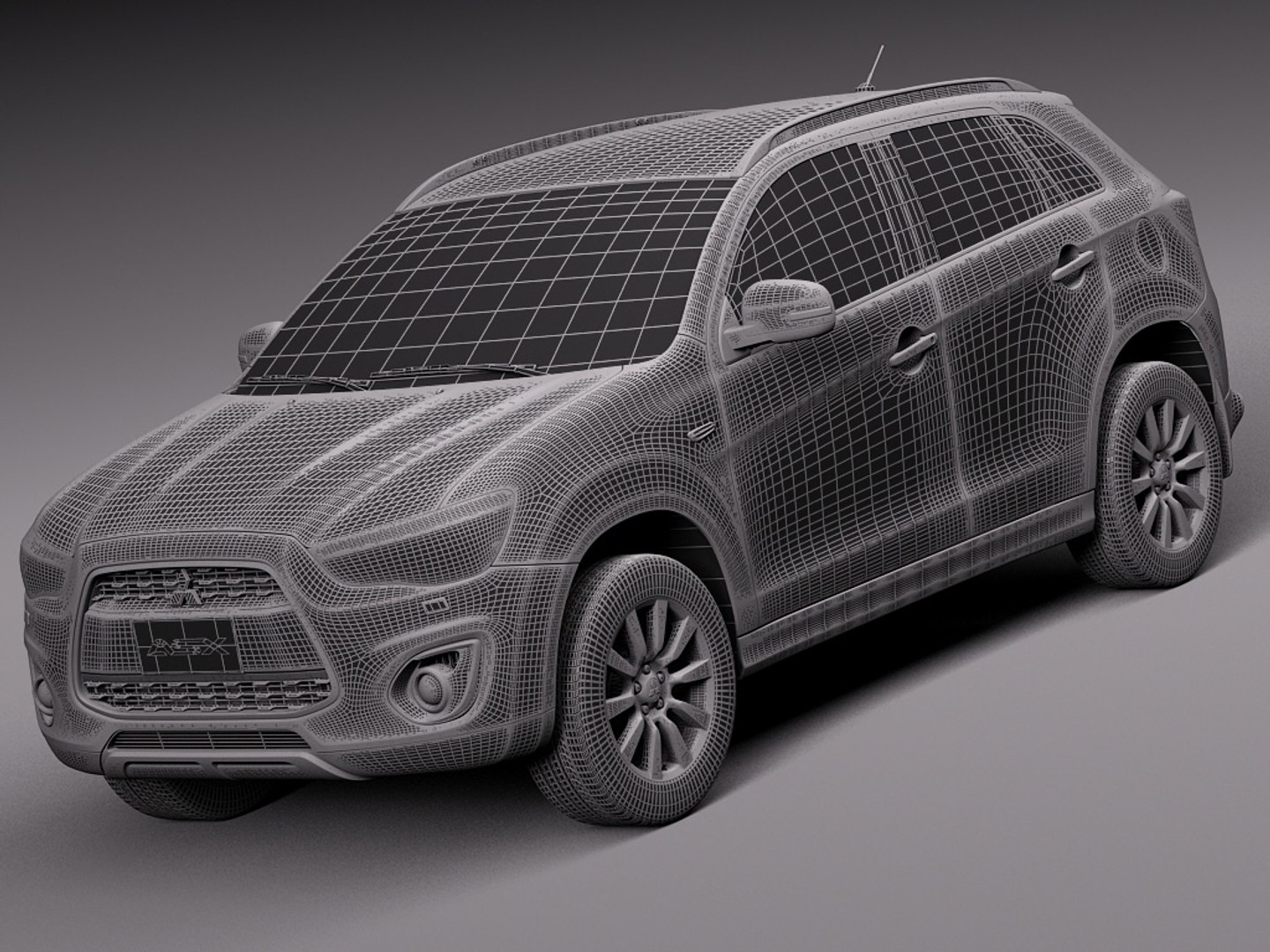 Mitsubishi Asx 3d Model